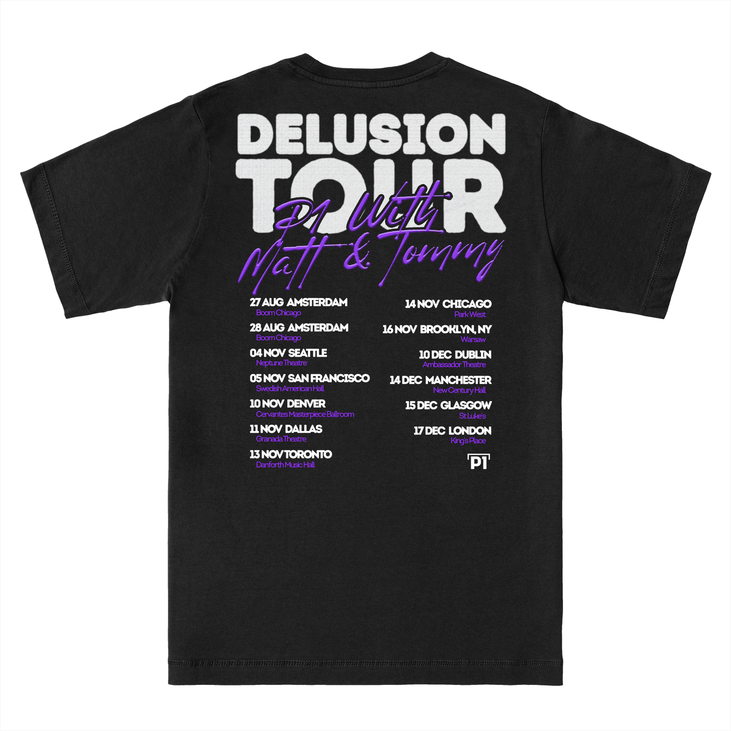 P1 Delusion Tour Shirt [POD] - Essentials Classic Tee – P1 with Matt ...